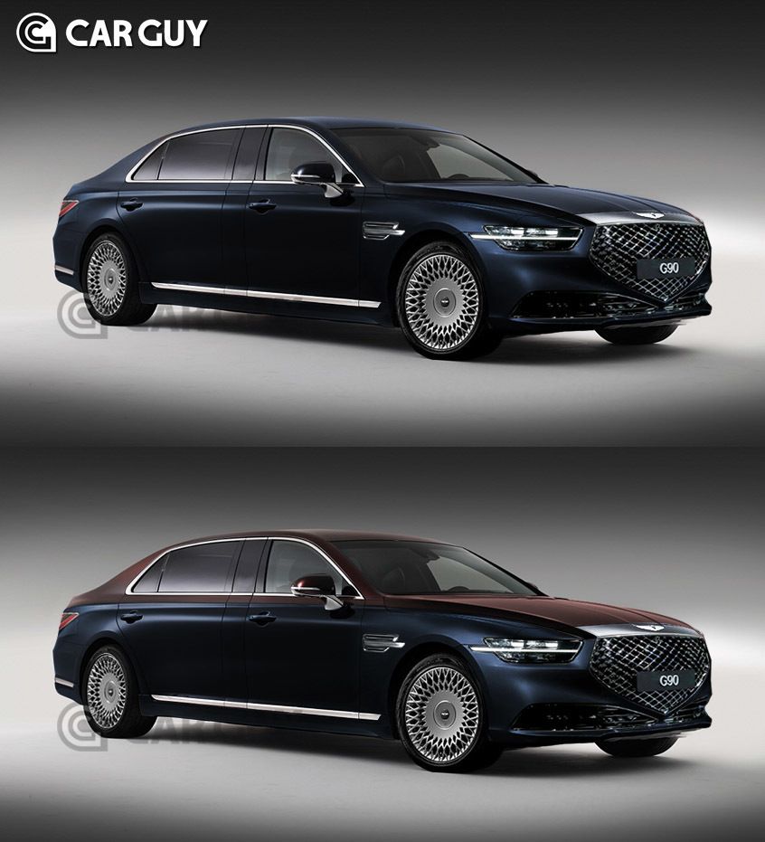회장님의 전용차 제네시스G90 리무진..롱휠베이스 나올까? | 카가이