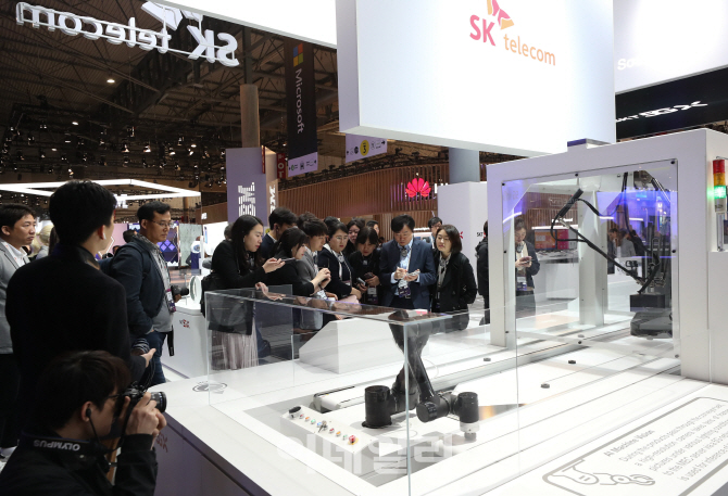 [포토]'MWC19' SK부스