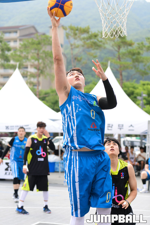 [JB포토] 2019 KXO 3라운드겸 홍천투어, 레이업슛 시도하는 하늘내린인제 하도현