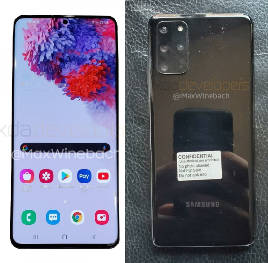 Samsung Galaxy S20 photo leaks suggest 4 rear cameras, rectangular display