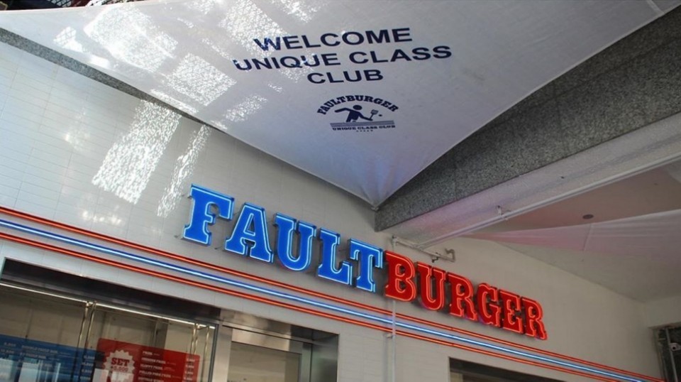 Ovo-lacto vegetarian burger at Fault Burger