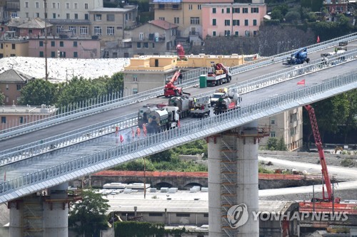 ITALY GENOA BRIDGE CONSTRUCTION
