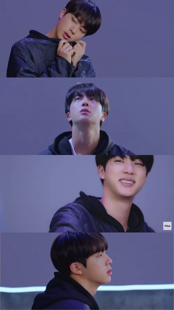 bts Jean, behind-the-scenes AD shooting "girl sniper"... piece Nam Shin ...