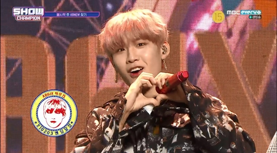 '쇼챔피언' AB6IX, 4人 4色 매력..농익은 완벽 퍼포먼스