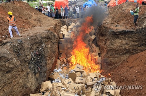 EAST TIMOR CRIME ILLEGAL CIGARETTES DESTRUCTION