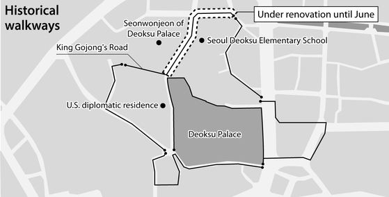 Popular palace pathway gets a makeover