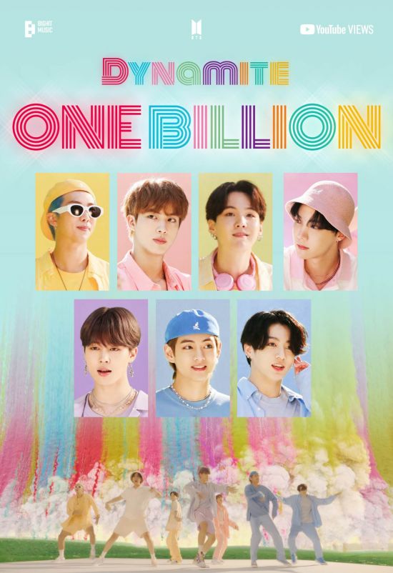 Bts 다이너마이트 뮤비 10억뷰 달성 통산 3번째