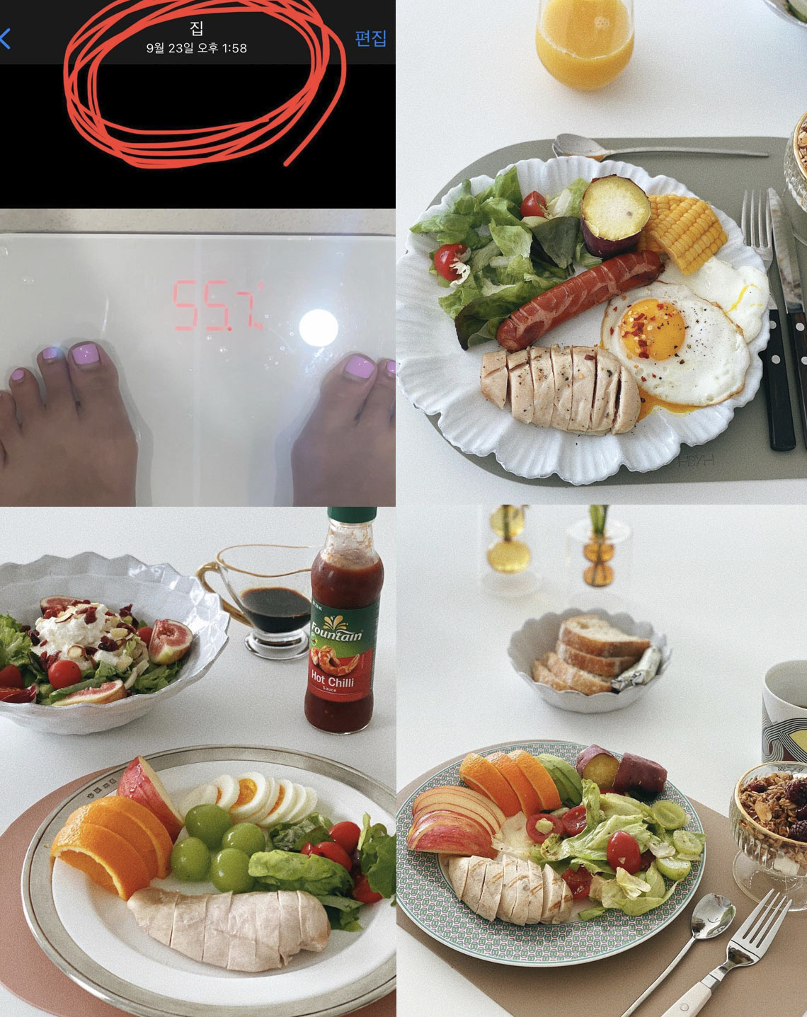 '55kg→51kg' 김준희, '4kg' 감량한 식단 '샐러드 한 가득'.."♥남편 손 잡고 운동"