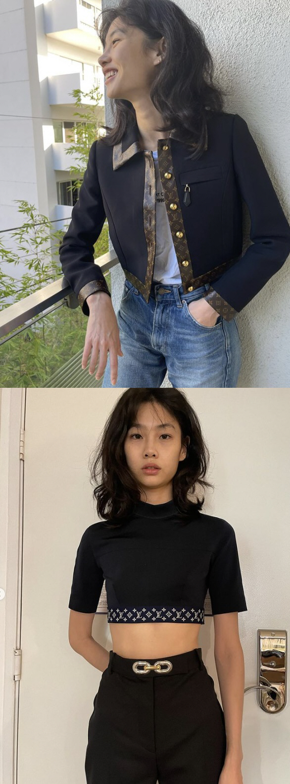 '176cm·49kg' 정호연, 뼈 드러난 앙상한 몸매 '충격'..♥이동휘도 놀라겠어