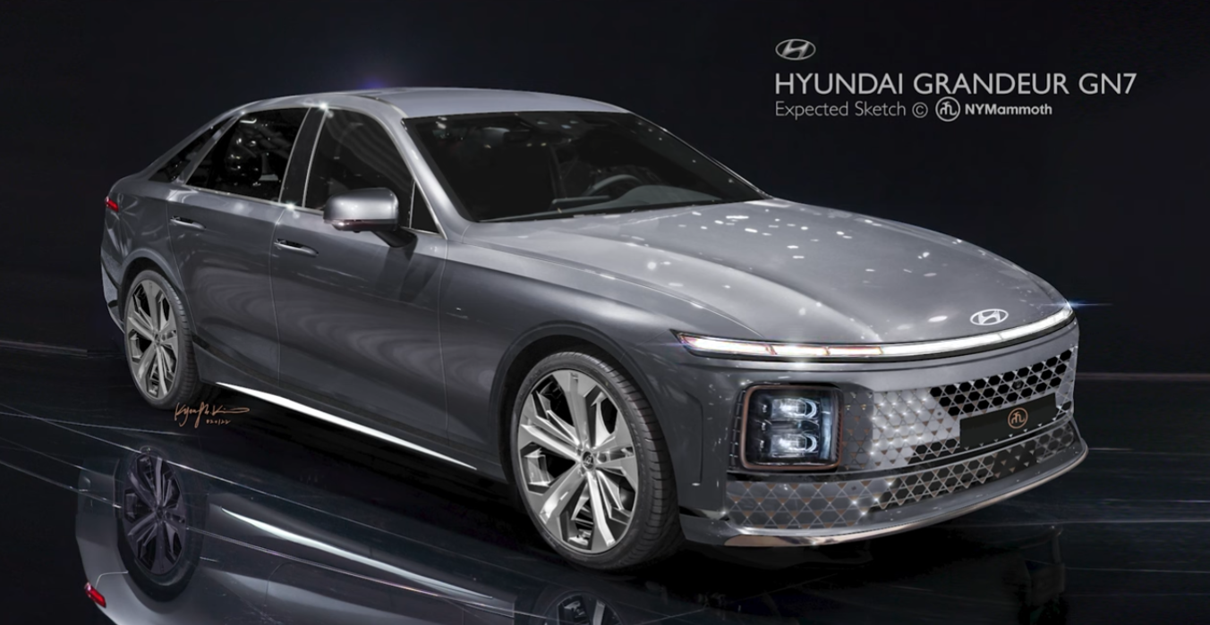 보석 그릴 적용한 그랜저 GN7 공개 | 더드라이브