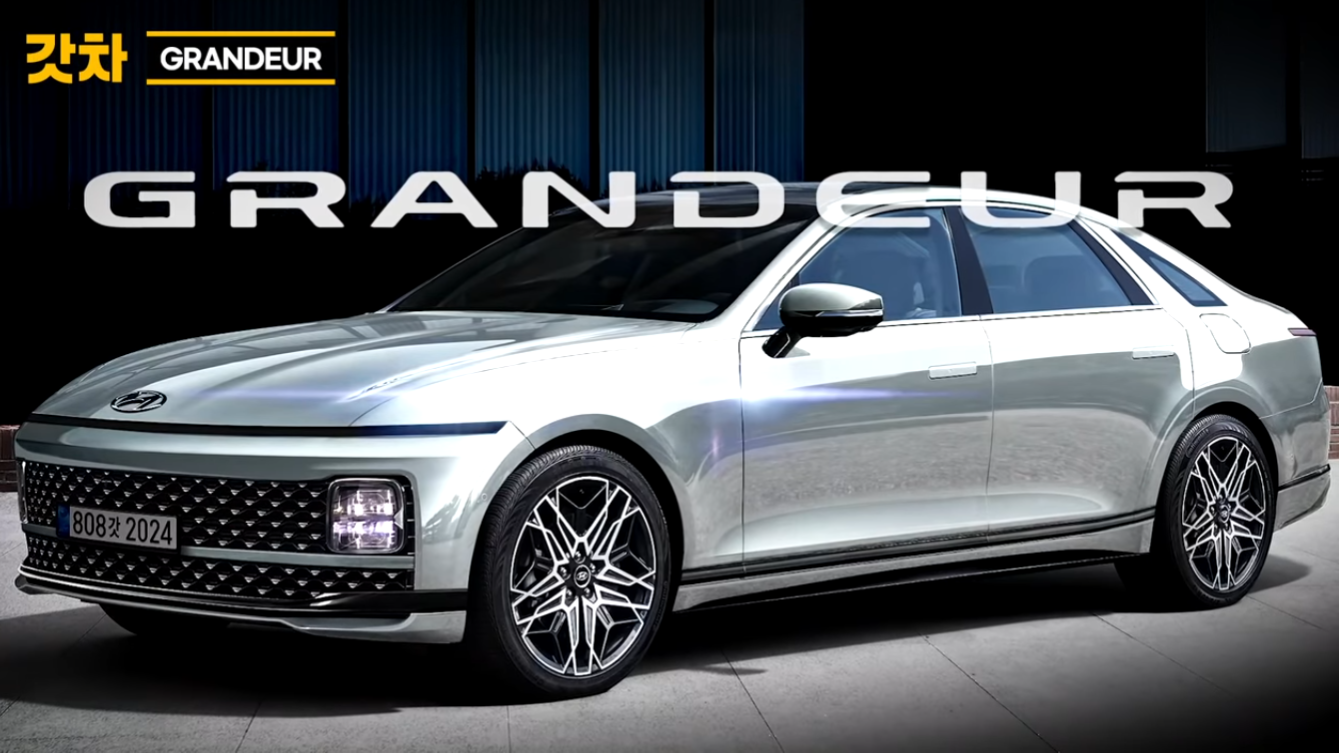 '날카로운 일자 조명' 그랜저 GN7 이렇게 나오나? | 더드라이브