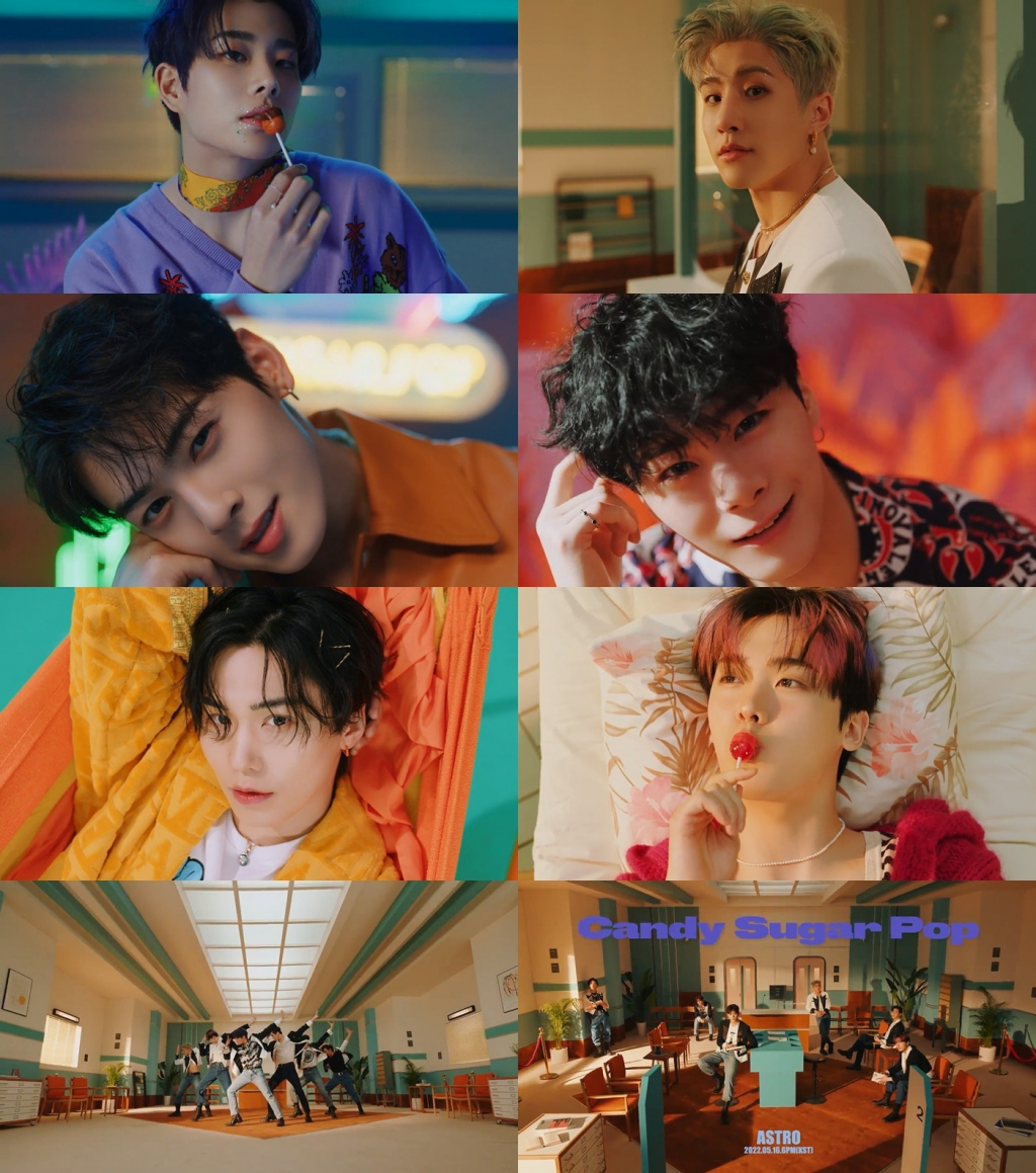 아스트로, 정규 3집 타이틀곡 'Candy Sugar Pop' MV 티저 공개..숨멎