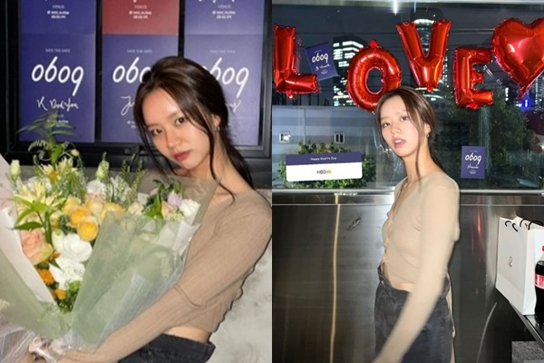 '♥류준열'에 꽃다발?.. 혜리, 행복한 생일파티