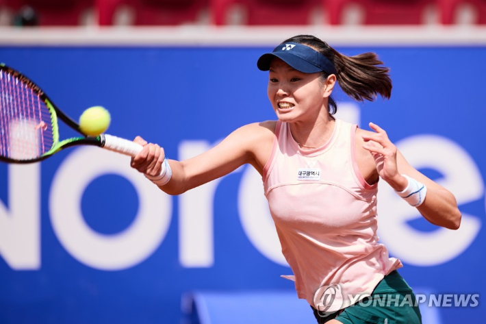 '전설 이덕희 이후 40년' 女 테니스 장수정, WTA 대회 우승