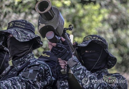 MIDEAST ISRAEL PALESTINIAN FIGHTERS (PIJ) MARCH IN GAZA