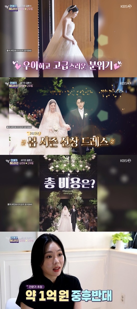 김연아♥고우림 결혼식 웨딩드레스 대여만 천만 원…총 1억 중후반 연중플러스
