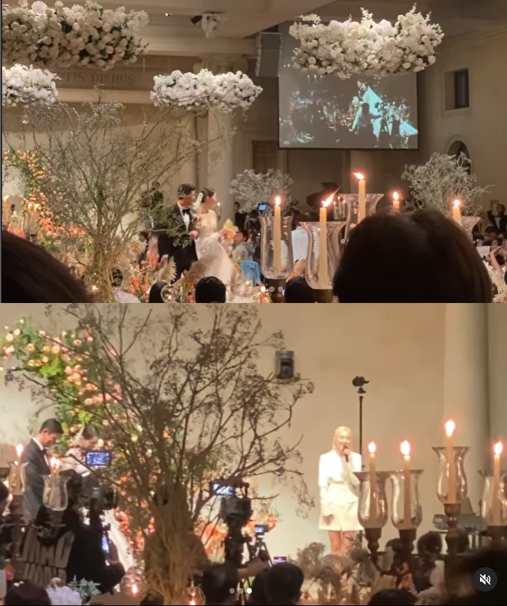 아유미 결혼식 공개…축가는 바다, 슈가 동료 황정음도 '축하'[종합]