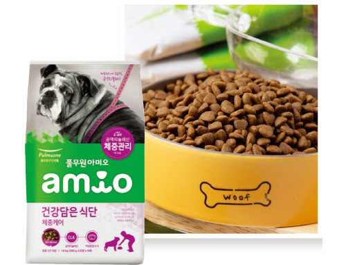 [pet food] 비만견을 위한 풀무원 아미오 건강담은 식단