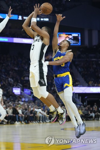 Spurs Warriors Basketball