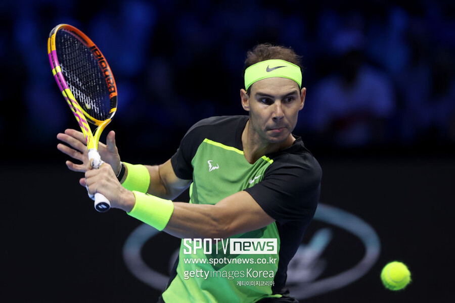 [ATP 파이널스] '왕중왕전 징크스' 나달, 조별예선 2연패…멀어진 4강