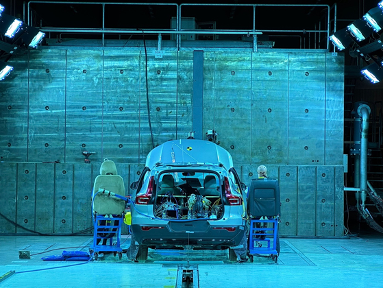 Volvo crashes cars in the name of research at safety center in Sweden