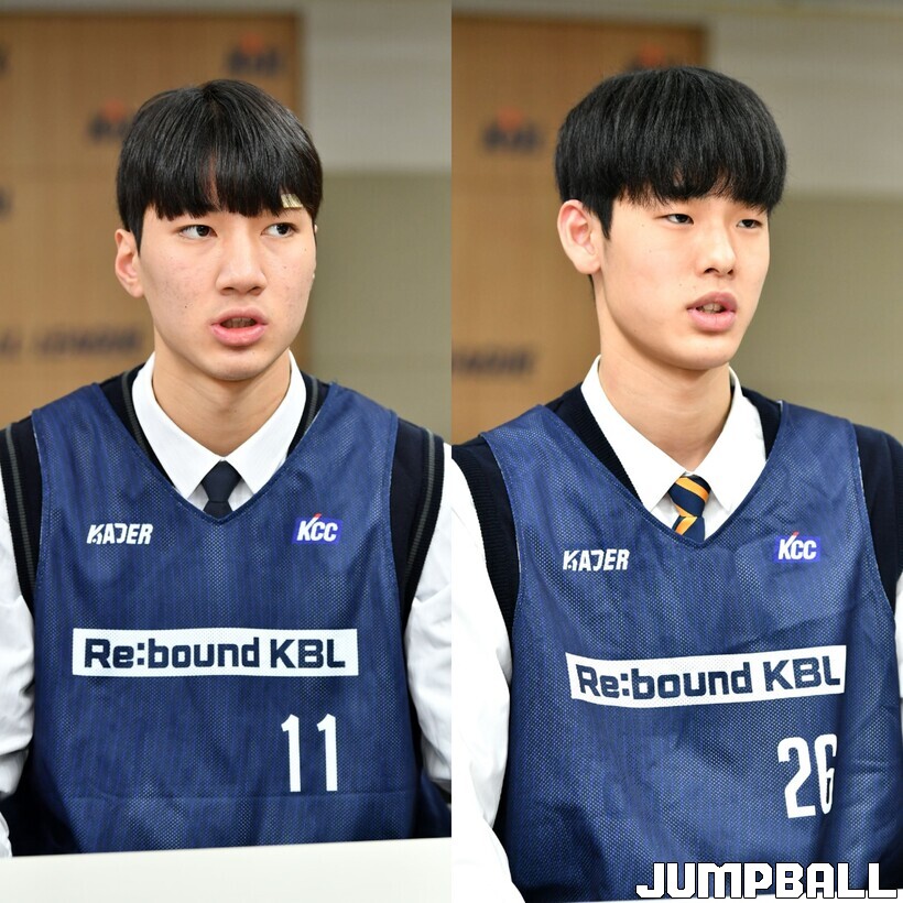 KBL 유망선수 장혁준·이제원 “KBL 최고의 선수 되고 싶다”