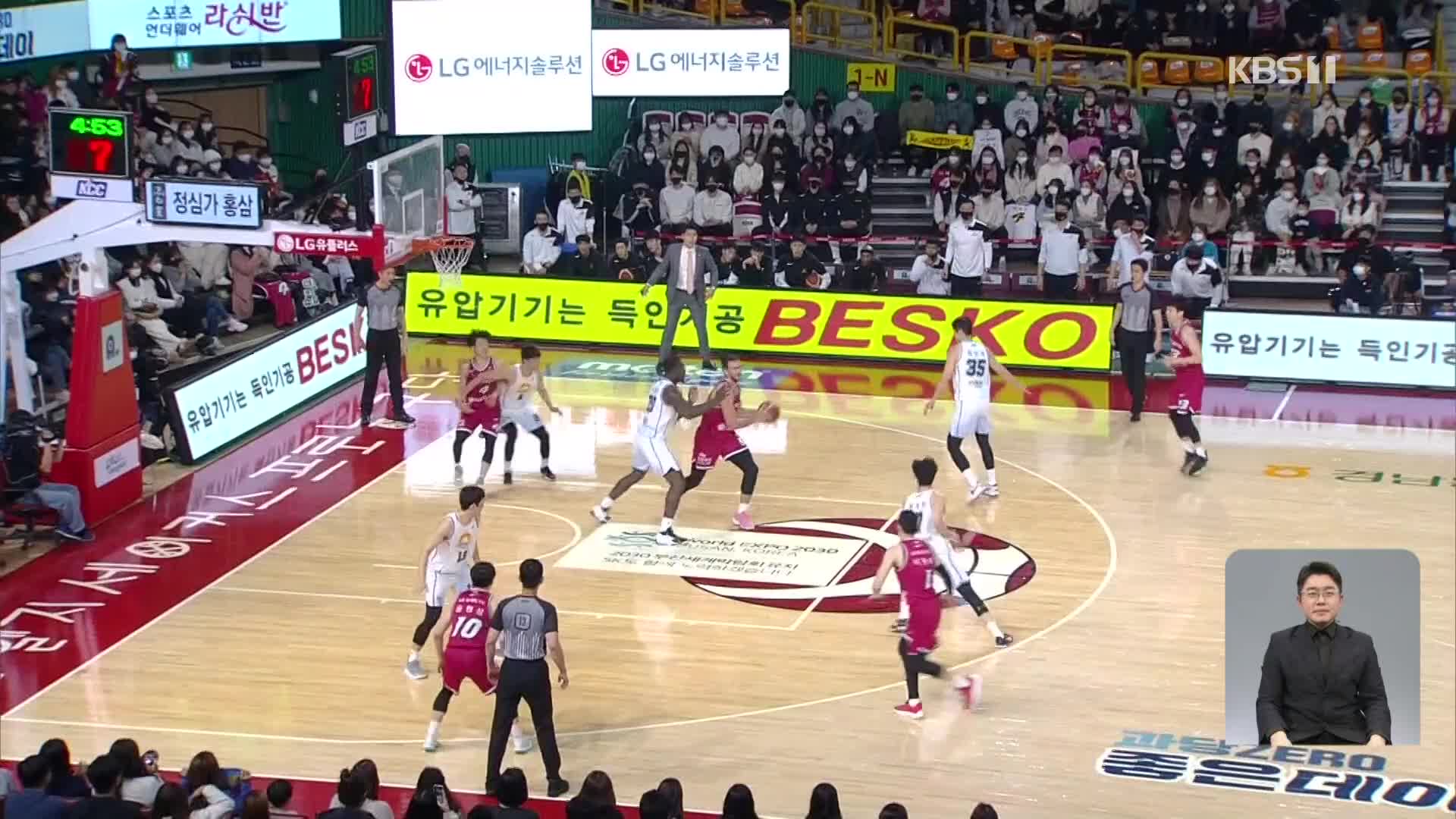 KCC, LG 꺾고 3연승…허웅이 이관희에 완승!