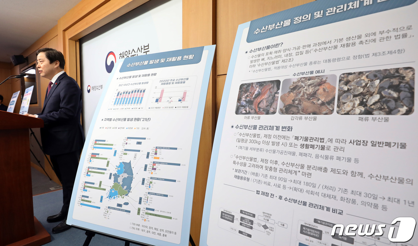 해수부 수산부산물 재활용 기본계획 발표