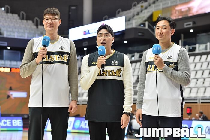 [JB화보] KBL올스타전 진행하는 이규섭, 정영삼 해설