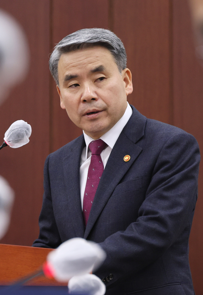 이종섭 국방부 장관, UAE 아크부대 방문해 장병 격려