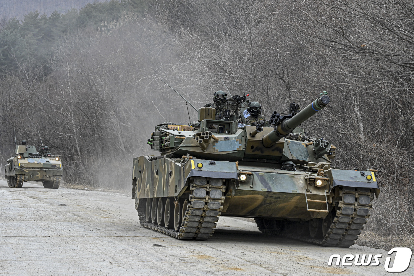 한미 연합 KCTC훈련, K1전차 기동