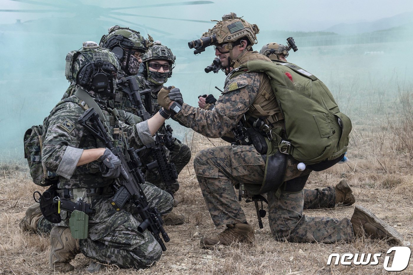 한미 해병대 '우리는 함께 간다'