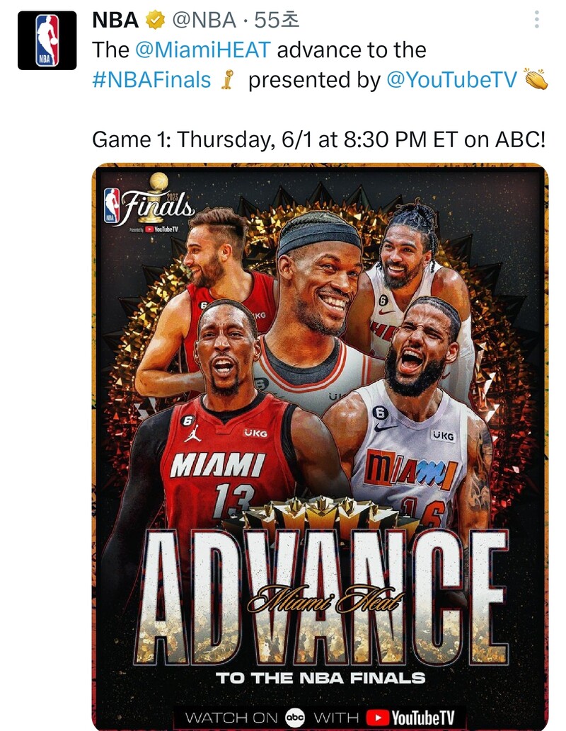 [NBA PO] 역스윕 위기에 처했던 마이애미, 적지에서 보스턴 제압 … 6월 2일부터 덴버와 마지막 승부!