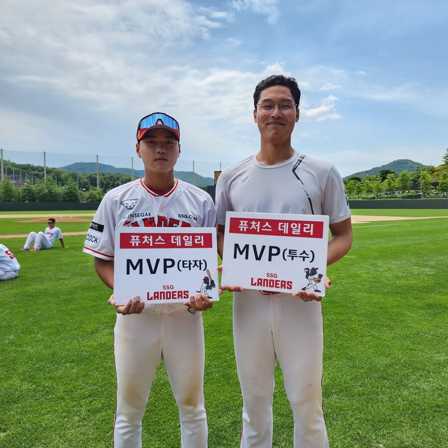 ‘불펜 분전+최유빈 3타점+수비 안정’ SSG 퓨처스팀, 두산 2군 꺾고 연패 탈출