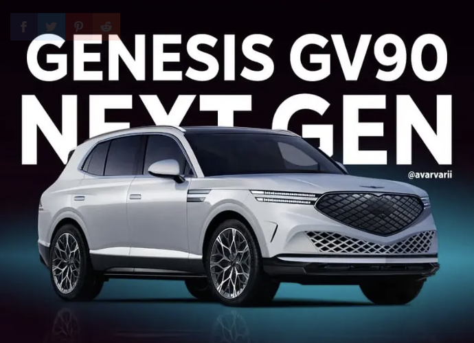 얼마나 이쁘게 나올까? 제네시스 플래그십 전기 SUV, GV90 예상도 공개 | M투데이