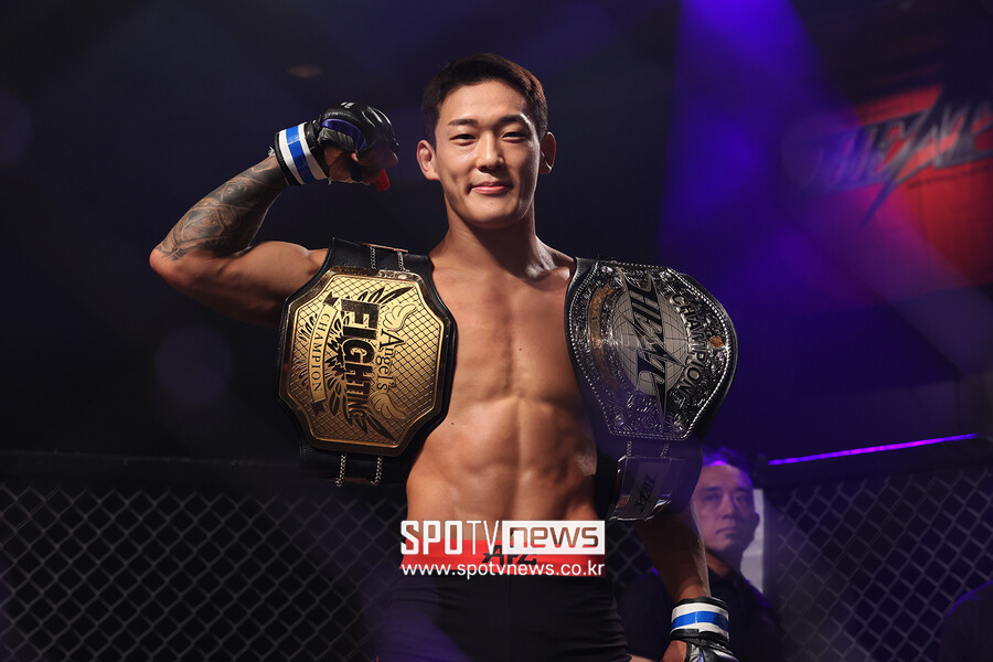 AFC 챔피언 유주상 6연승 질주…일본서 24초 TKO승 '두 번째 챔피언 벨트 차지'