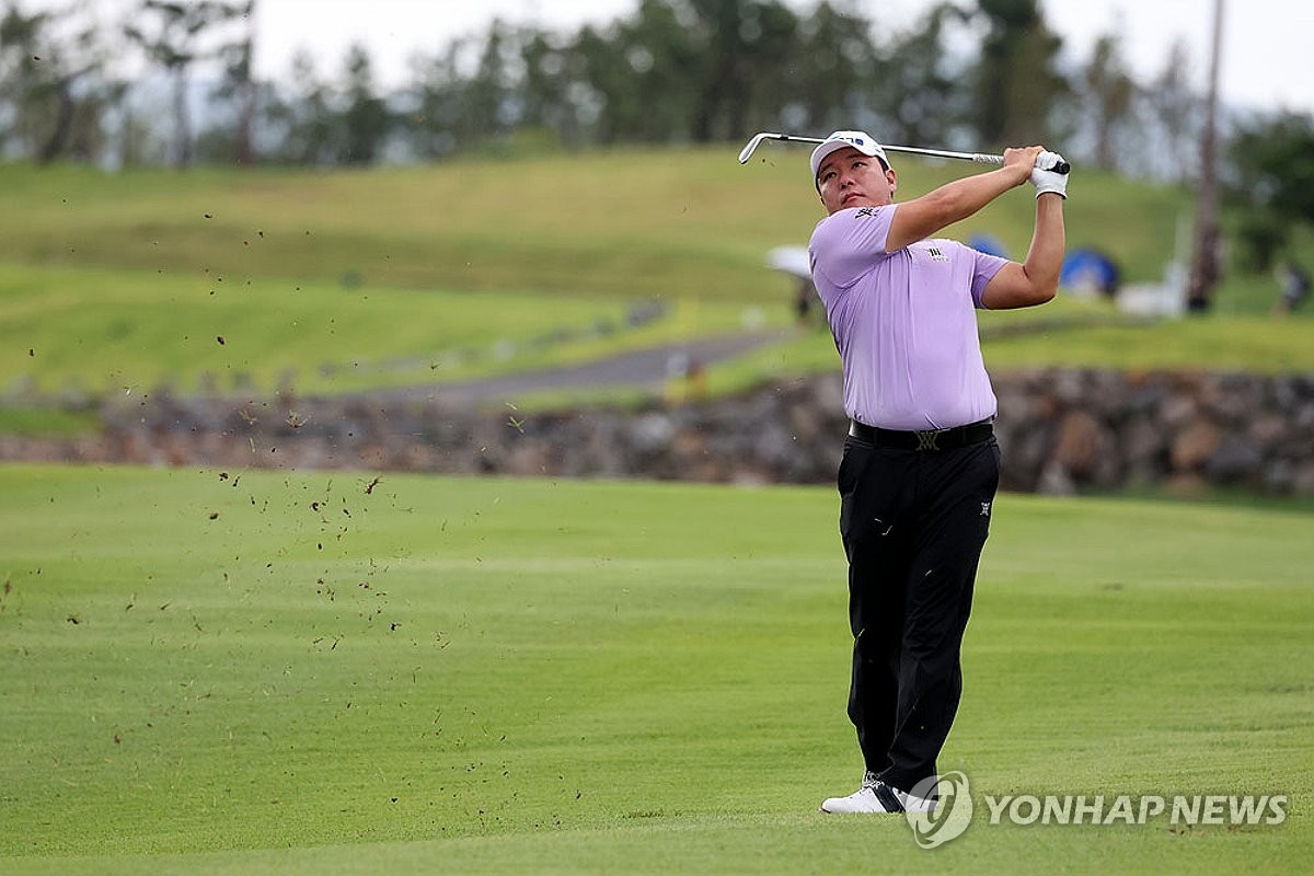 아이언샷하는 조민규