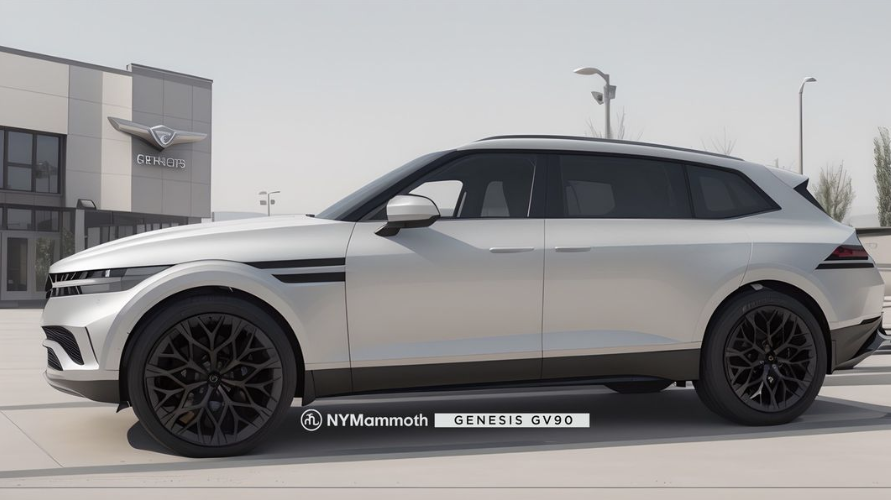제네시스 플래그십 전기 SUV 'GV90' 예상도 공개...옆모습은 티구안 닮았다? | M투데이