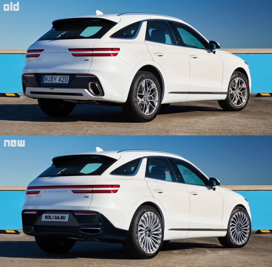 “이렇게 출시하면 대박!” 제네시스 GV70 페이스리프트 예상도 공개, 달라진 점은? | 위드카