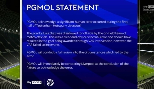 '캡틴 손흥민'의 토트넘, 승점 19점으로 EPL 1위 등극→올 시즌 말도 많고 탈도 많은 'VAR 오심'제외 성적표 공개