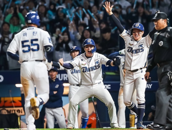 '뜨거운 가을' NC, 준플레이오프 3전 전승 '업셋'