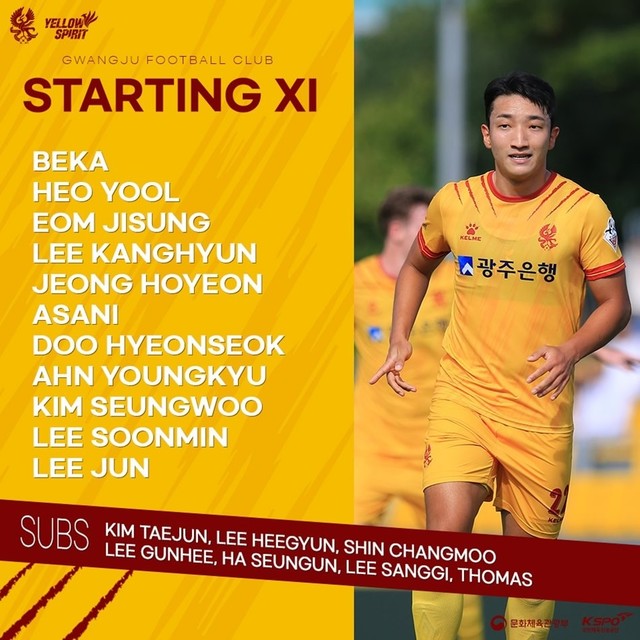[b11 현장] 각기 다른 AFC 대회 걸린 꿈의 매치업… 대구vs광주 선발 라인업 발표