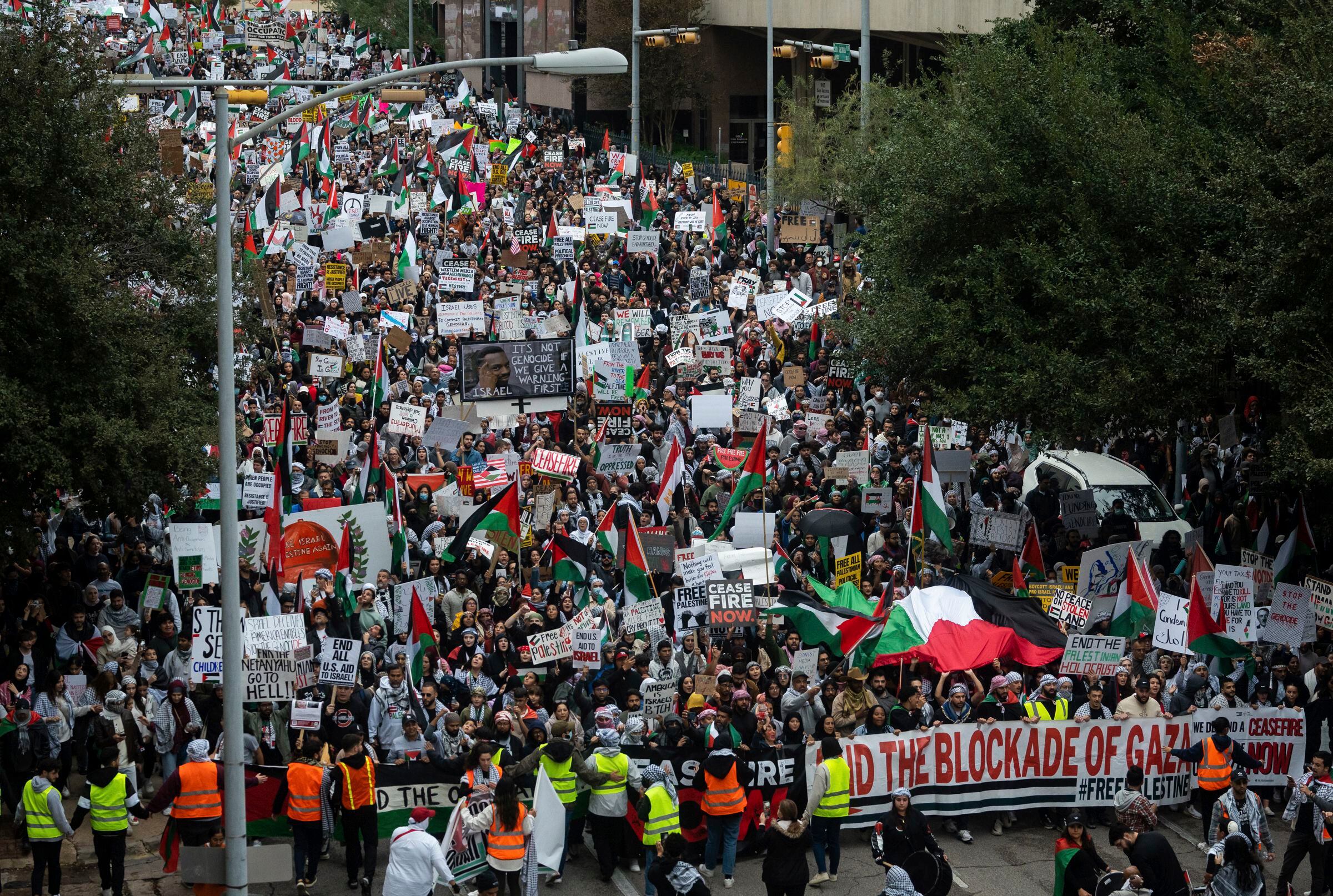 이-팔 전쟁 3주 만에, 전 세계 시위 4천건 이상…팔 지지가 86%