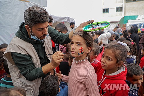MIDEAST-GAZA-RAFAH-CHILDREN