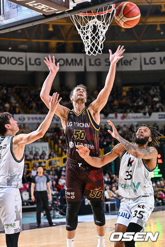 '마레이 더블-더블' LG, KT 잡고 5연승 질주...KT와 1.5게임 차