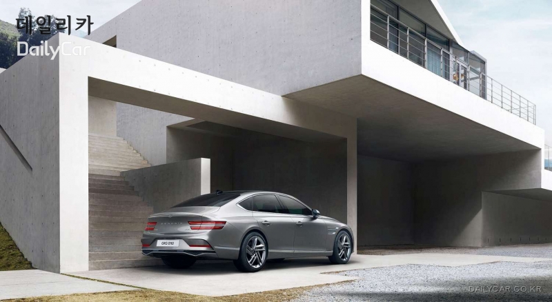 제네시스, G80 부분변경 디자인 공개..MLA 헤드램프 눈길 | 데일리카