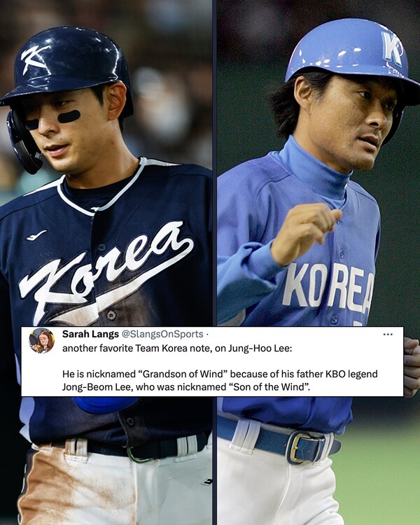 MLB 공식 SNS 계정, 이종범-이정후에게 깊은 관심 "MVP 부자"