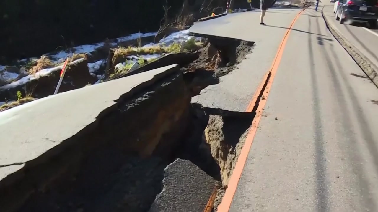 日 노토 강진 사망자 110명으로 늘어..."해안선 175m 밀려난 곳도"