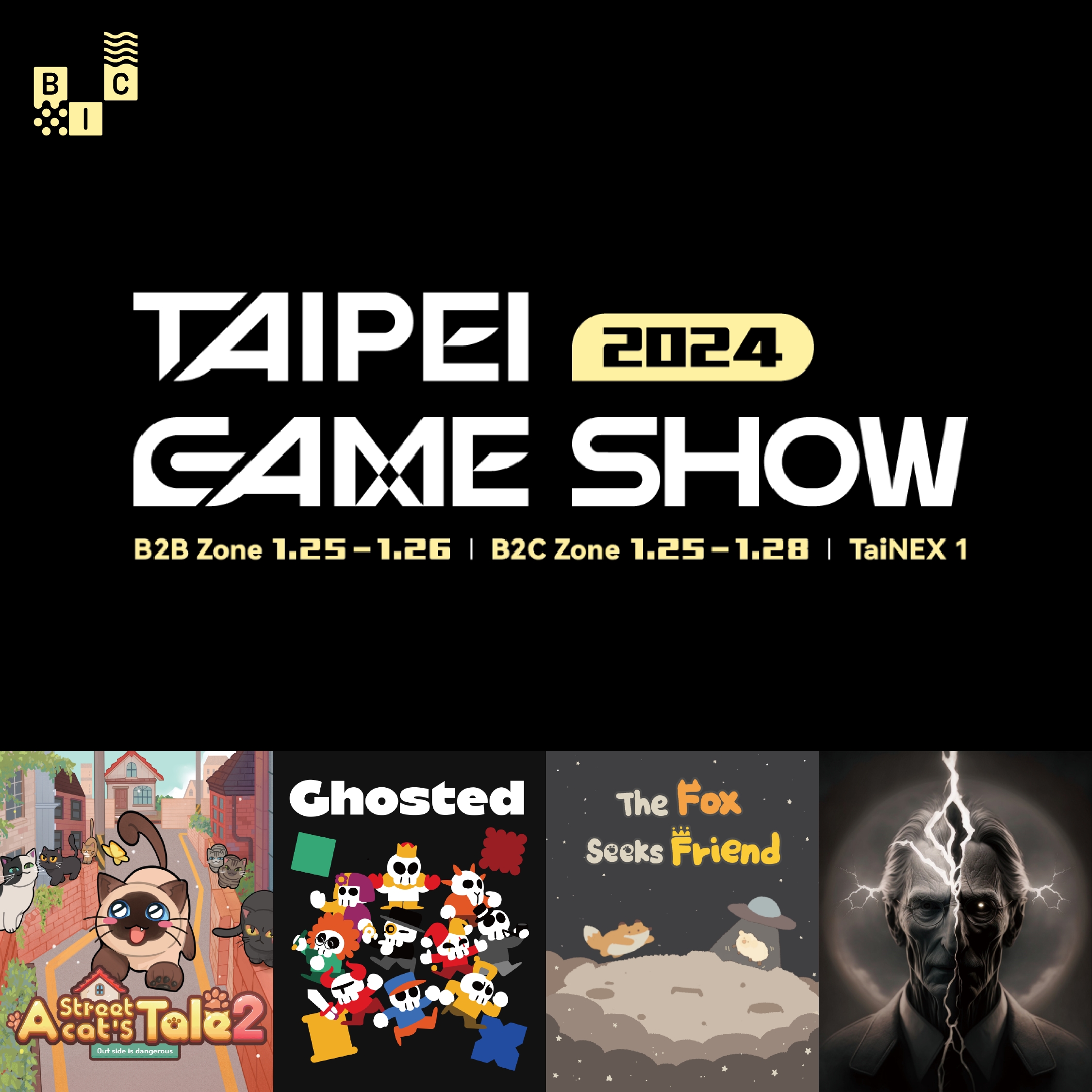 'BIC 2023' 우수 전시작 4종, '타이베이 게임쇼 2024' 참가