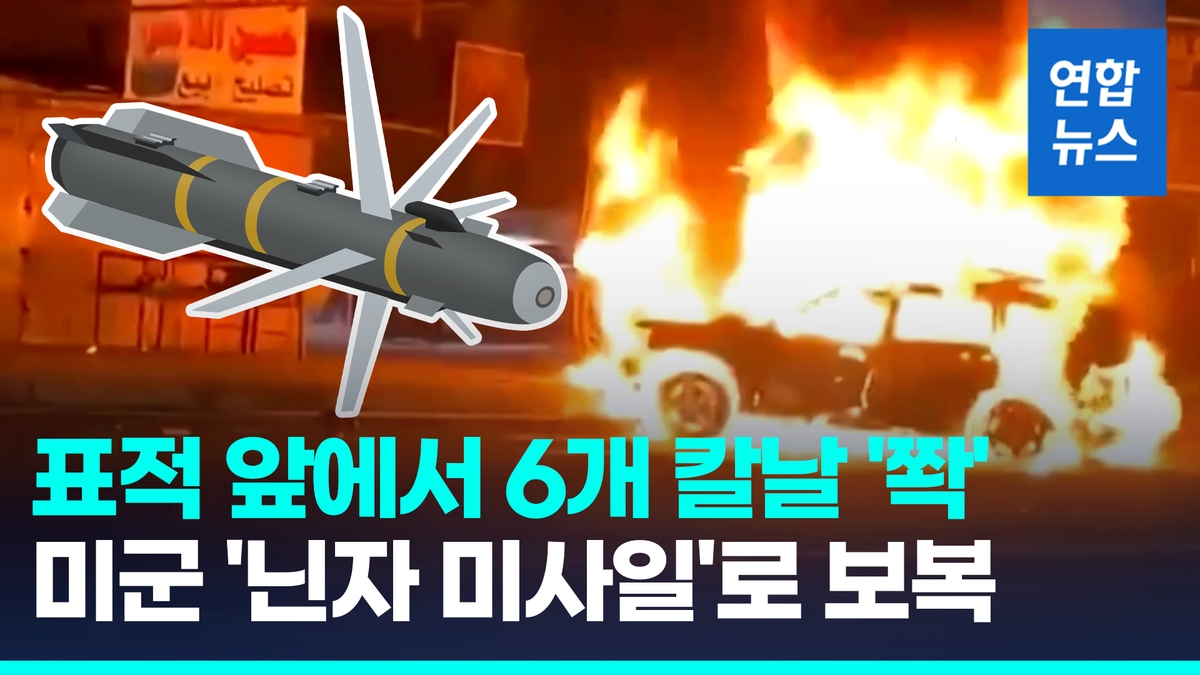 [영상] 표적 앞에서 칼날 6개 쫙…친이란 수장 제거한 닌자 미사일
